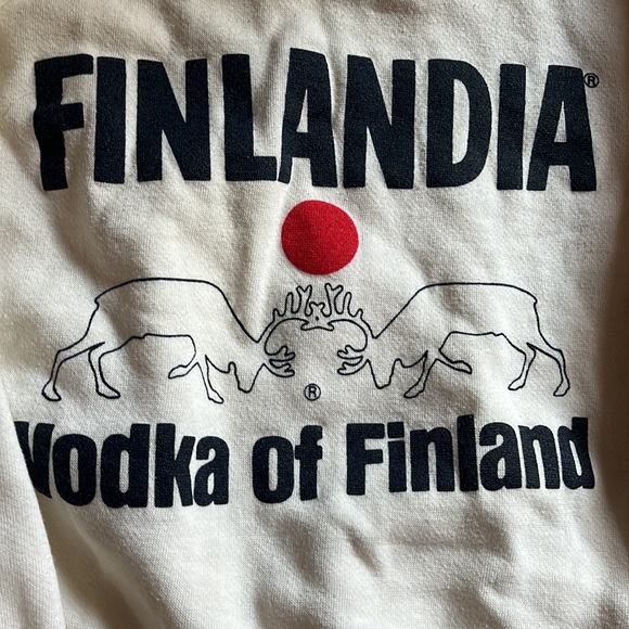 Finlandia | Shirts | Mens Finlandia Vodka Reindeer Graphic Logo Sweat ...